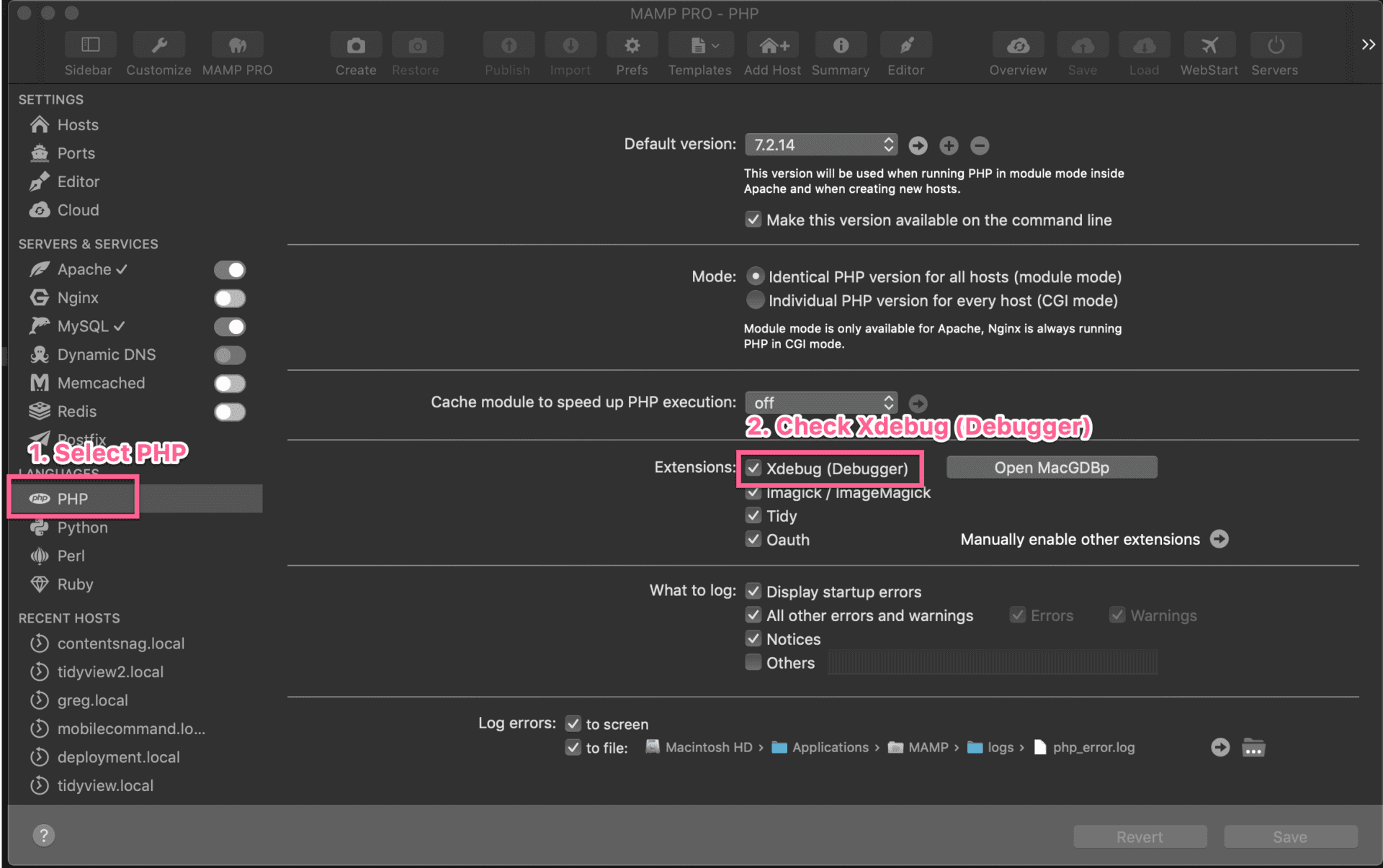 How To Get Laravel Debugging To Work With Phpstorm And Mamp Pro 5